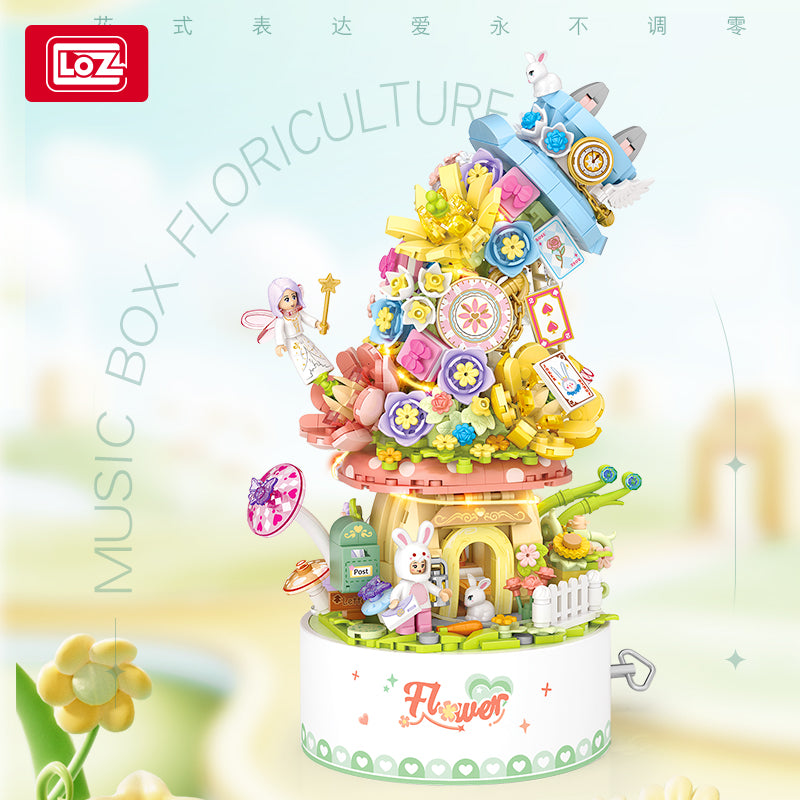 DIY Loz Brick Building Block Flower Bouquet Street Mini Micro Self MOC ...