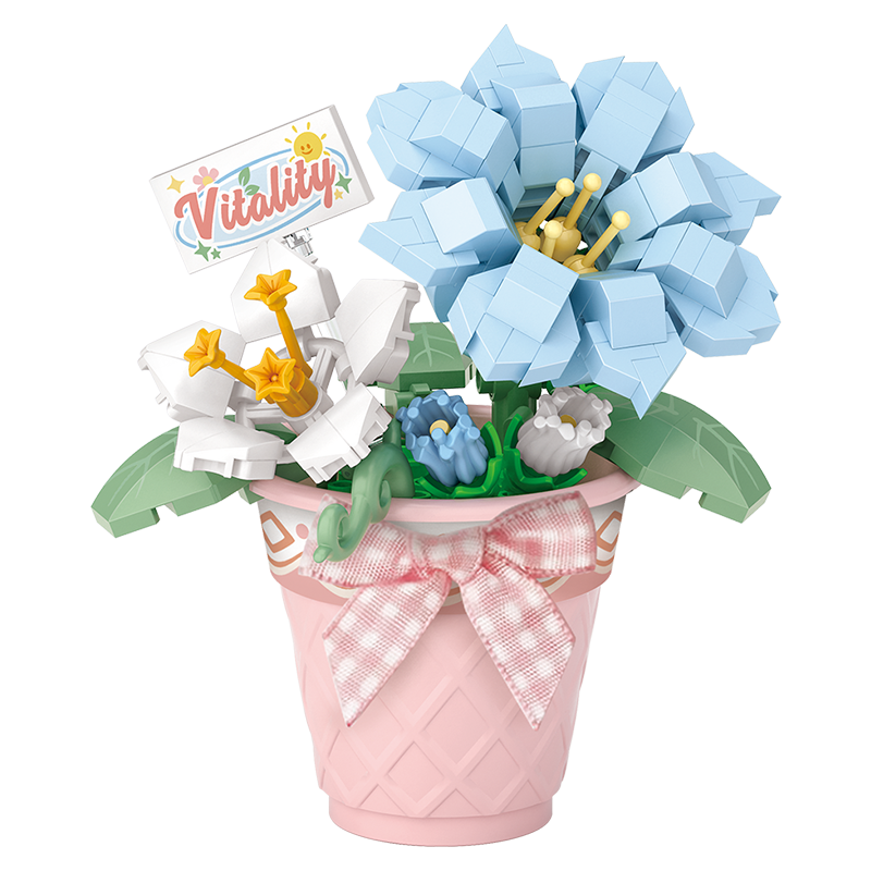 DIY Loz Brick Building Block Flower Bouquet Street Mini Micro Self MOC ...
