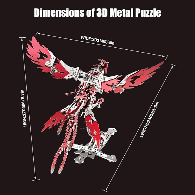 Gonmoso - Phoenix -3D Metal Mechanical Model – JollyWhaleAU